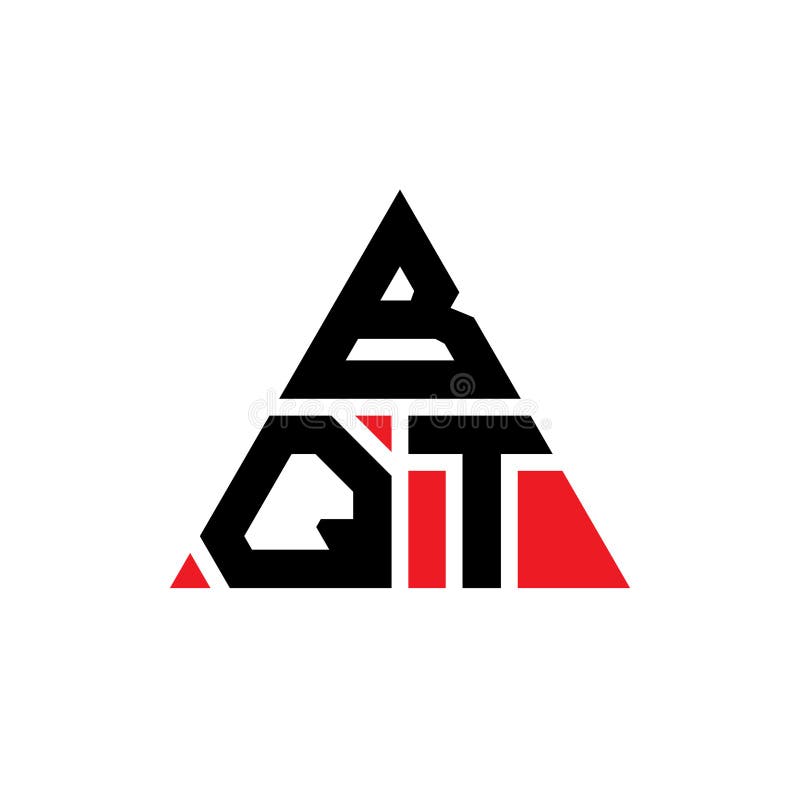 BQT Triangle Letter Logo Design with Triangle Shape. BQT Triangle Logo ...