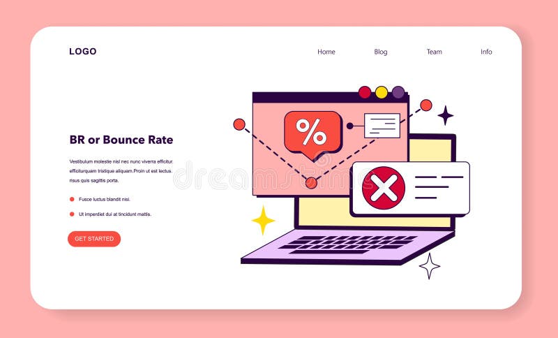 BR or Bounce Rate KPI Type. Indicator To Measure Employee Efficiency ...