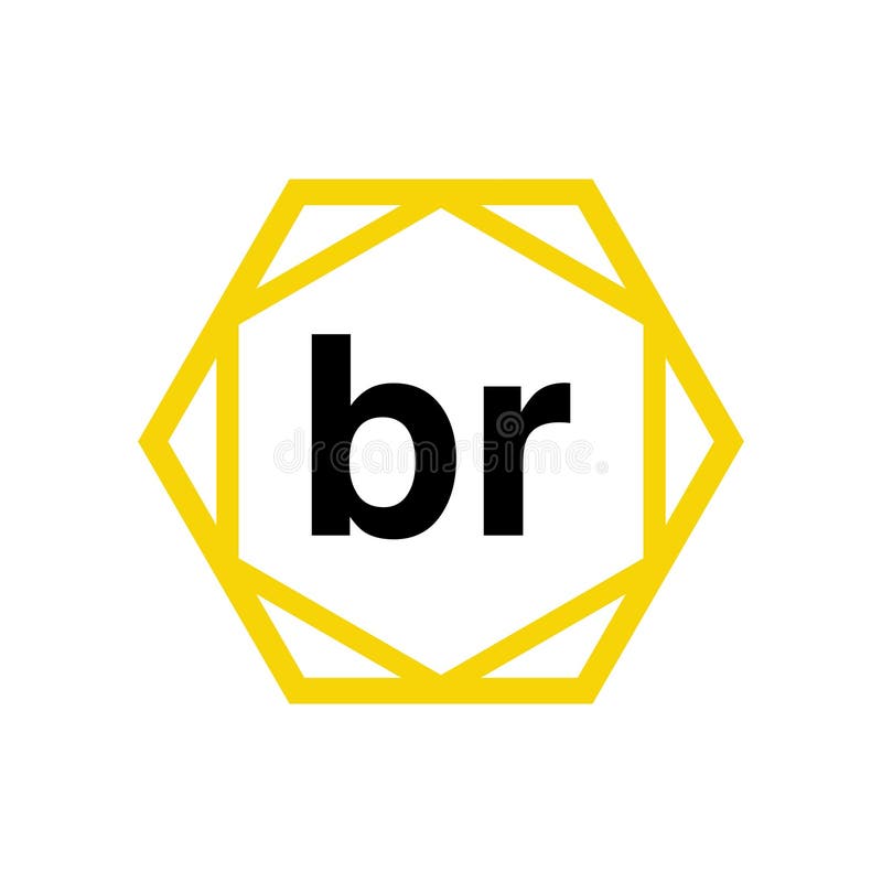 BR Company Name Monogram. BR Icon Stock Vector - Illustration of ...