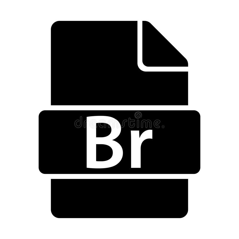 Br File Format Icon stock vector. Illustration of designed - 274593713