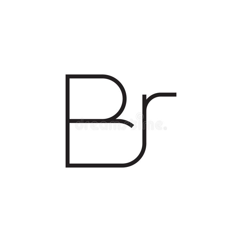 Br Initial Letter Vector Logo Icon Stock Vector - Illustration of ...