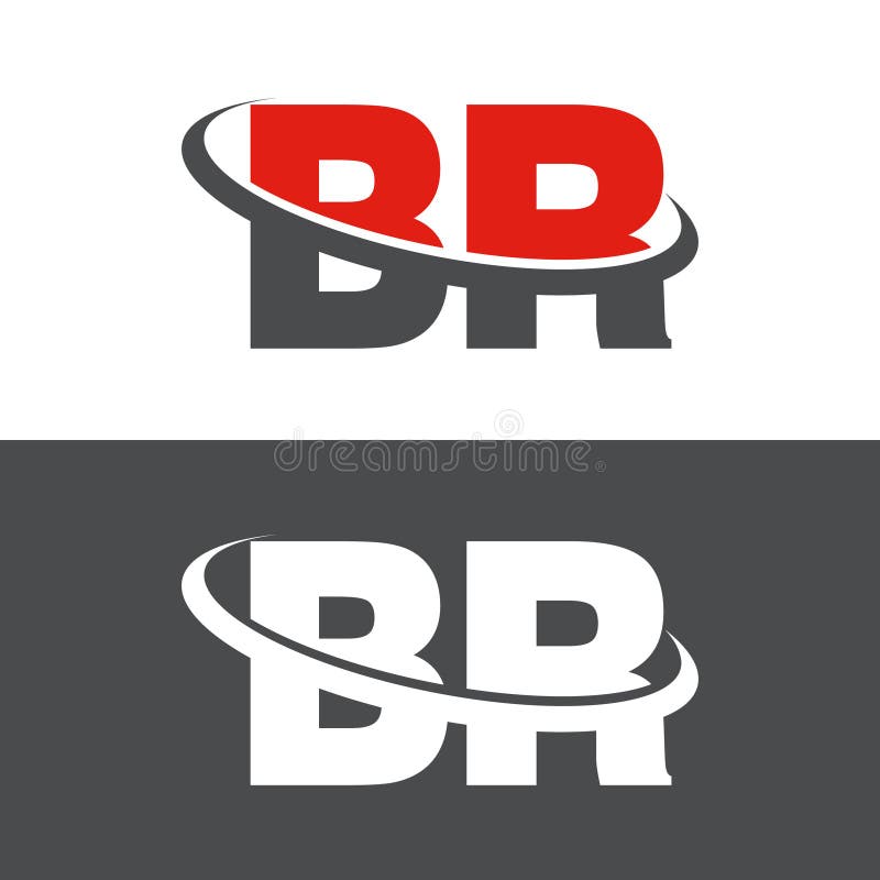BR Letter Combination Alphabet Logo Vector Design Stock Vector ...