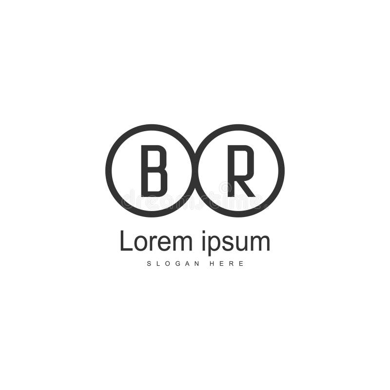 BR Letter Logo Design. Creative Modern BR Letters Icon Illustration ...