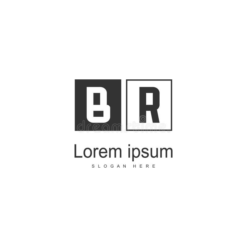 BR Letter Logo Design. Creative Modern BR Letters Icon Illustration ...