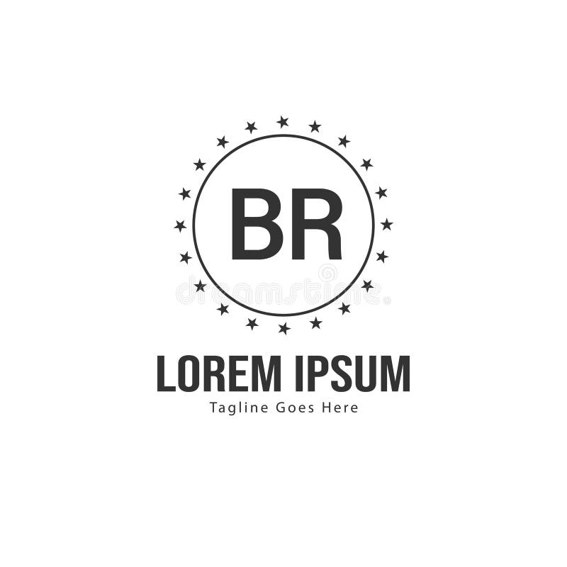 BR Letter Logo Design. Creative Modern BR Letters Icon Illustration ...