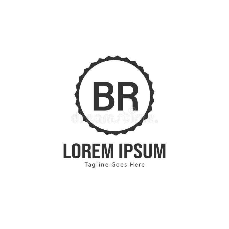 BR Letter Logo Design. Creative Modern BR Letters Icon Illustration ...