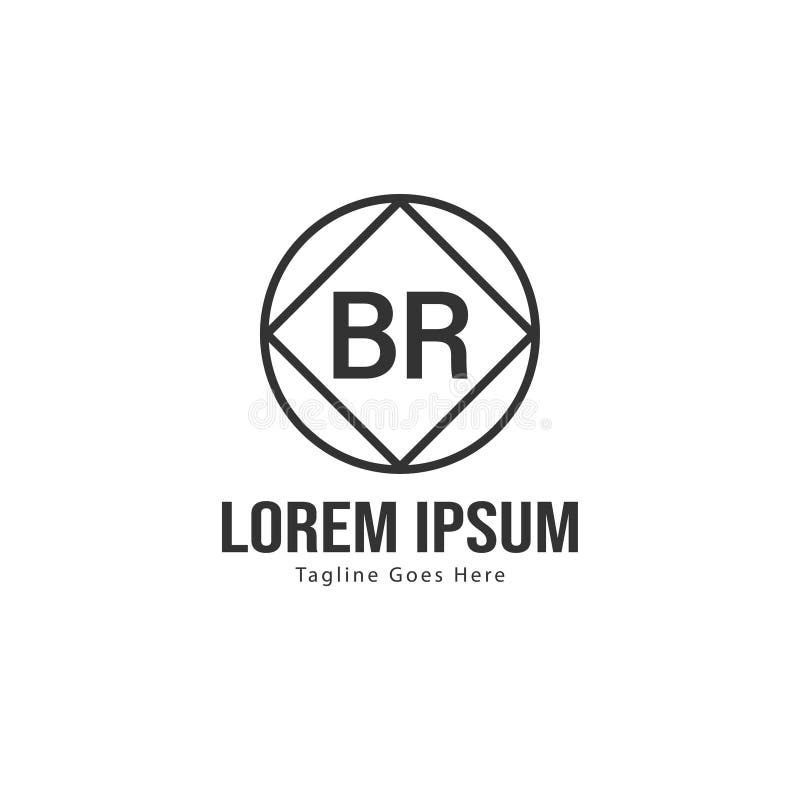 BR Letter Logo Design. Creative Modern BR Letters Icon Illustration ...