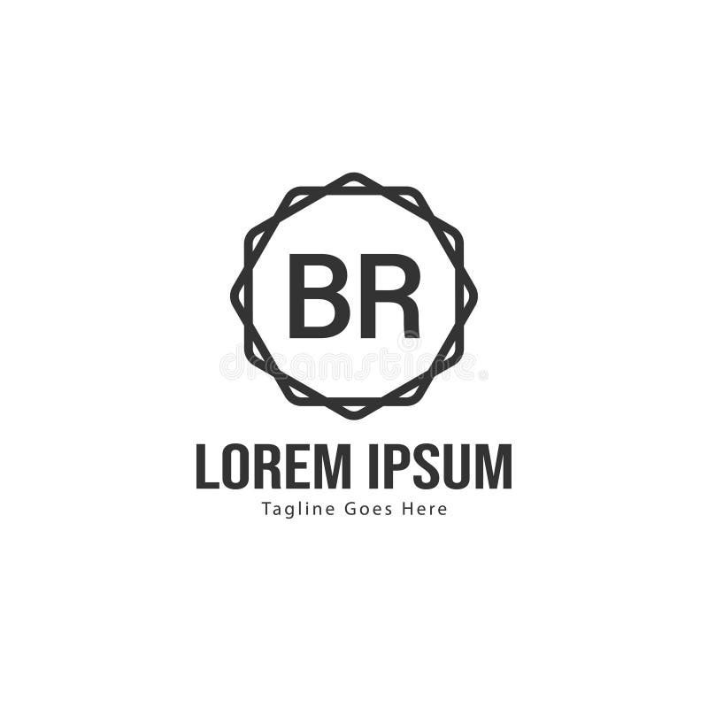 BR Letter Logo Design. Creative Modern BR Letters Icon Illustration ...