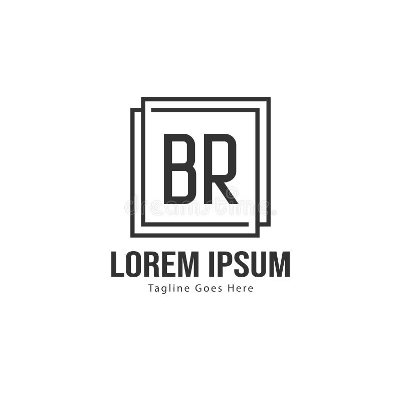 BR Letter Logo Design. Creative Modern BR Letters Icon Illustration ...
