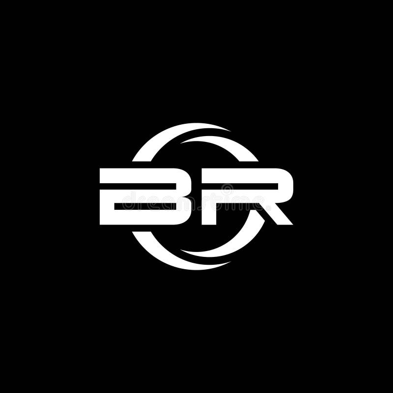 BR Logo Monogram Design Template Stock Vector - Illustration of letter ...