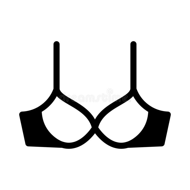 Bra vector glyph flat icon stock vector. Illustration of lift - 164028628