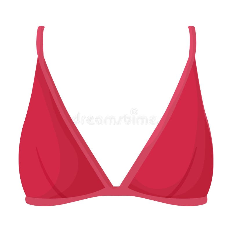 Bra Vector Iconcartoon Vector Icon Isolated On White Background Bra Stock Vector