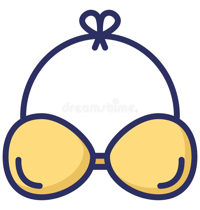Bra Vector Icon Which Can Be Easily Modified or Edit Stock Illustration ...