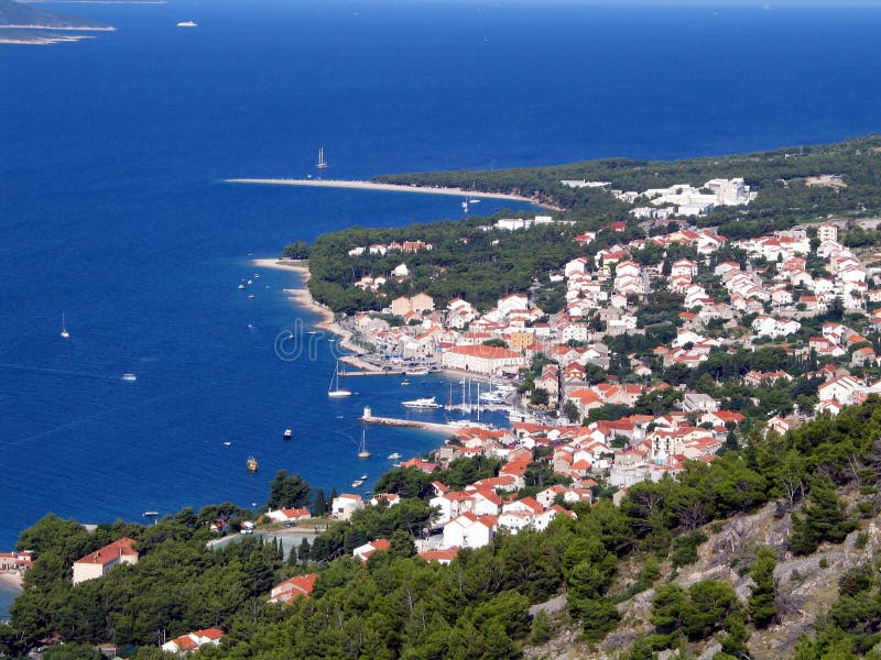 Bol-Stadt Auf Brac-Insel, Kroatien Stockbild - Bild von reise, kanal ...