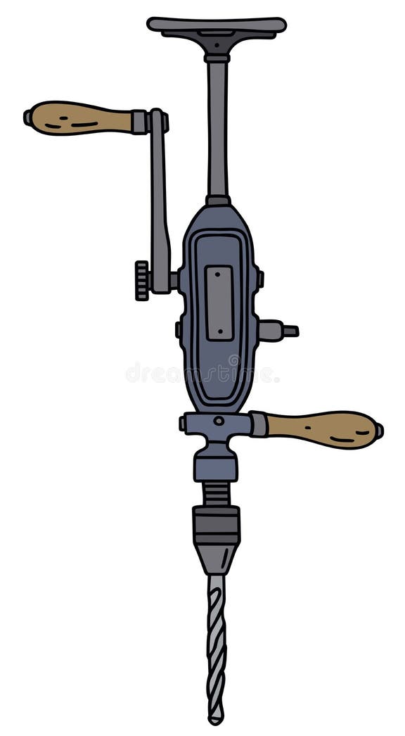 Brace stock vector. Illustration of boring, brace, driller - 42926632