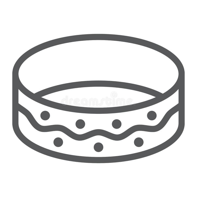 Bracelet Line Icon, Jewellery and Accessory, Bangle Sign, Vector ...