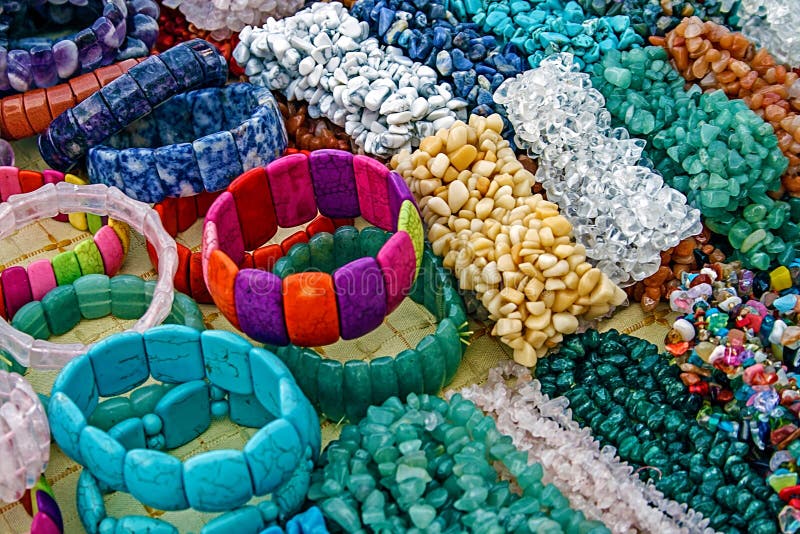 Bracelets and Trinkets stock image. Image of beads, chain - 45946921