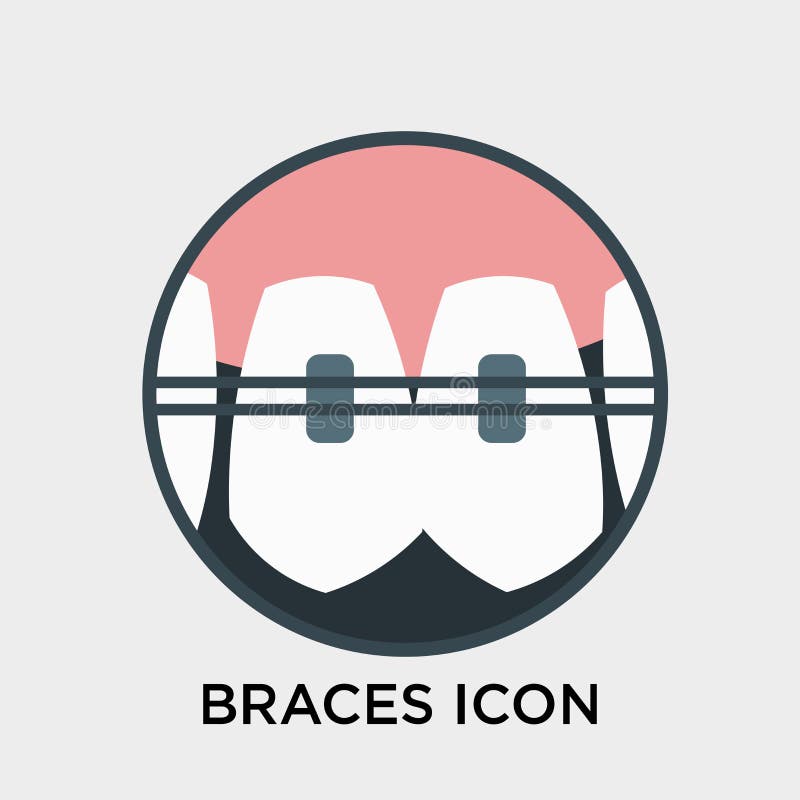 Braces Icon Vector Sign and Symbol Isolated on White Background, Braces ...