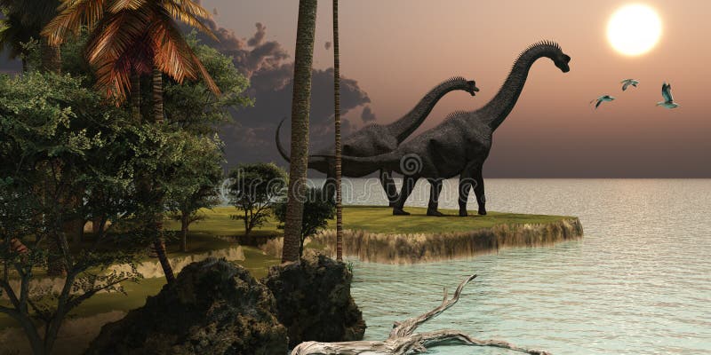 Brachiosaurus stock illustration. Illustration of dinosauria - 20888199