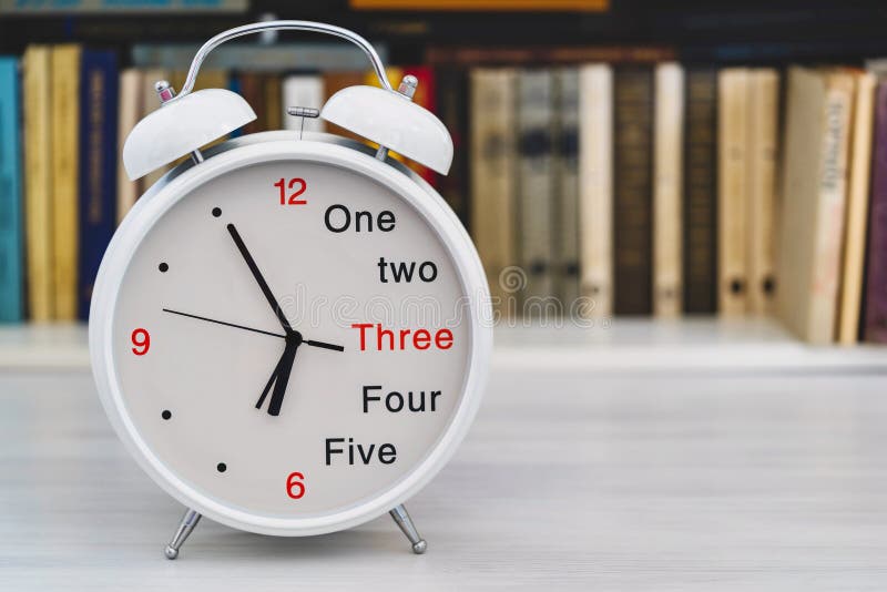 Bracket Clock the Alarm Clock Closeup in the Foreground Stock Photo ...