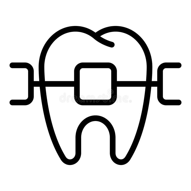 Bracket Icon, Outline Style Stock Vector - Illustration of icon ...