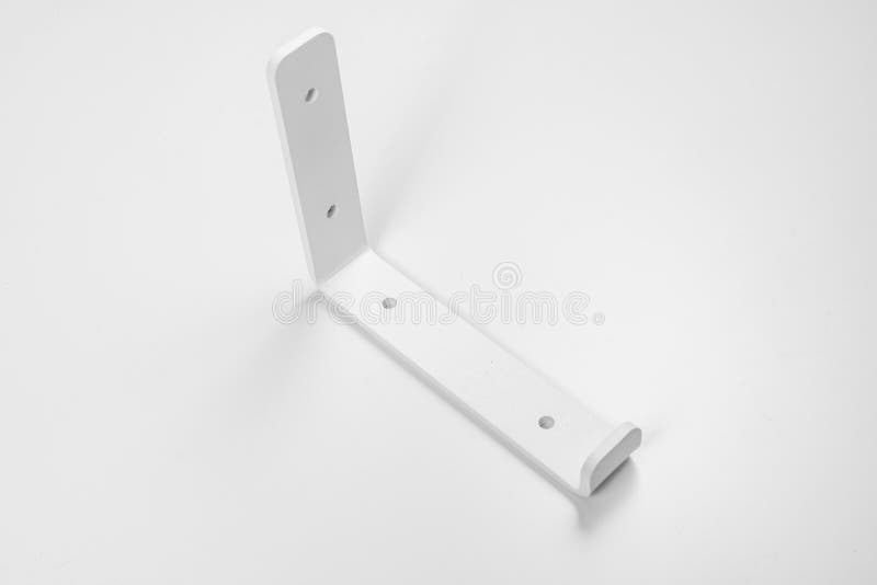 Bracket on a White Background. Support Part for Mounting Shelves. Stock ...