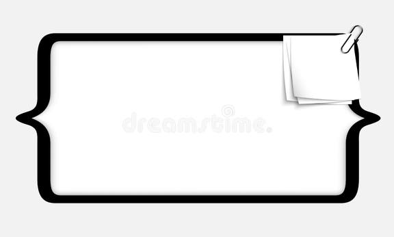 Brackets and note stock vector. Illustration of black - 36781969