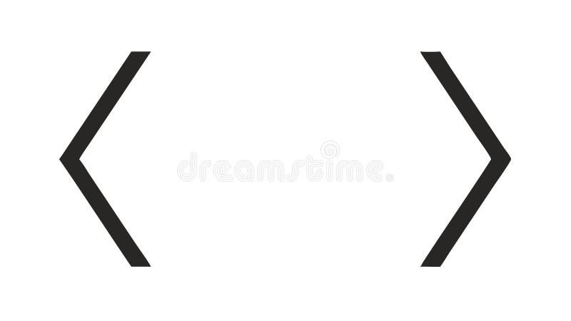 Brackets Symbols Icon Vector Graphic Illustration, Code Syntax Graphic ...