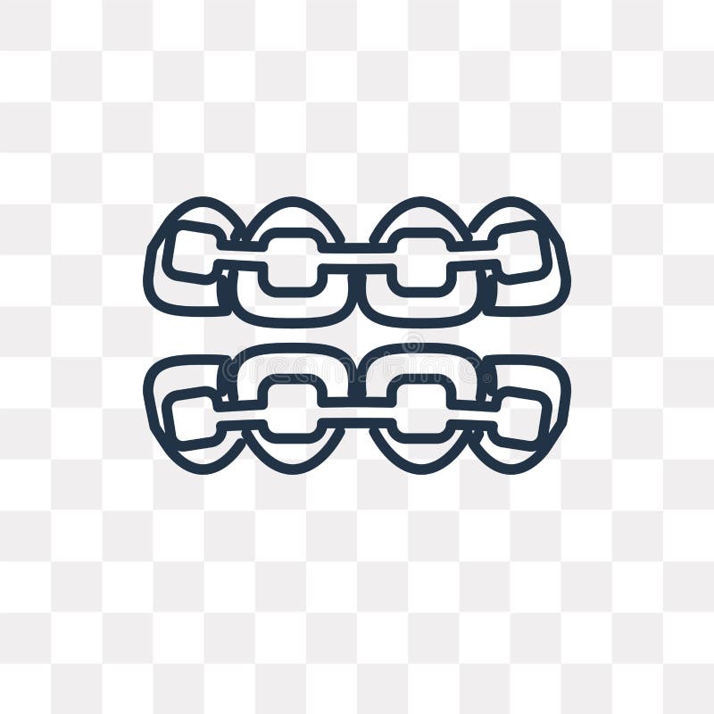 Brackets Vector Icon Isolated on Transparent Background, Linear Stock ...