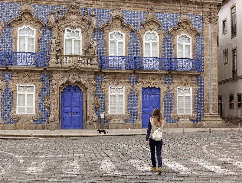 Braga, Centro Storico Portugal Immagine Editoriale - Immagine di ...