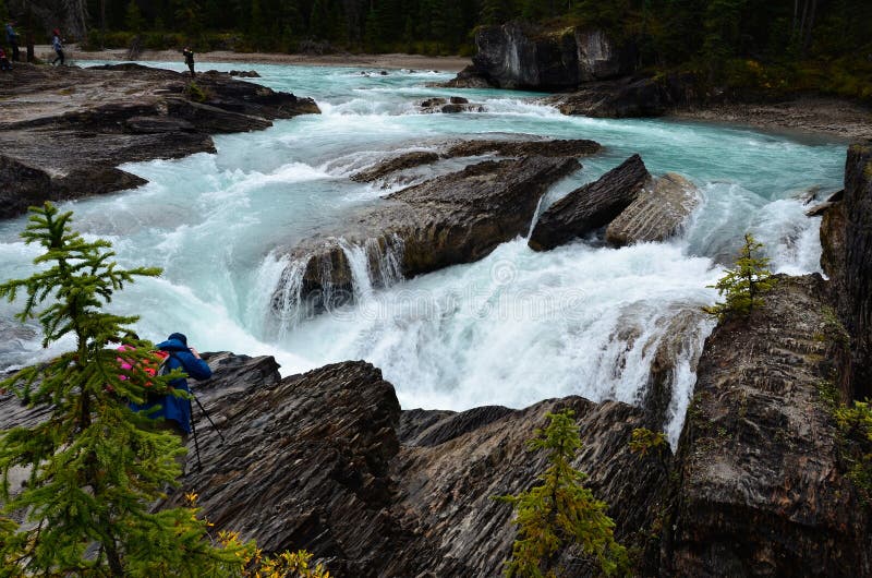 Bragg creek upper falls 2 stock photo. Image of outdoor - 141659828
