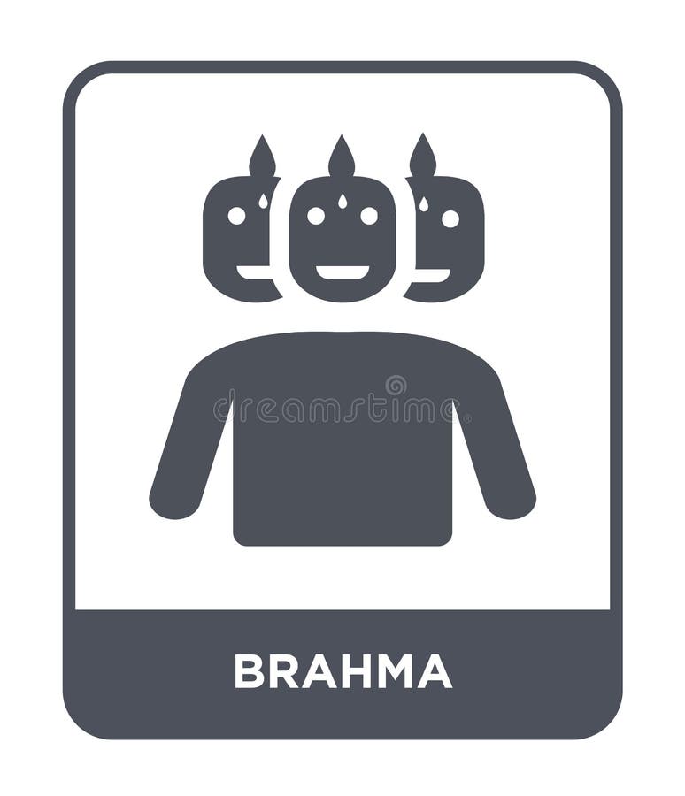 Brahma Icon in Trendy Design Style. Brahma Icon Isolated on White ...