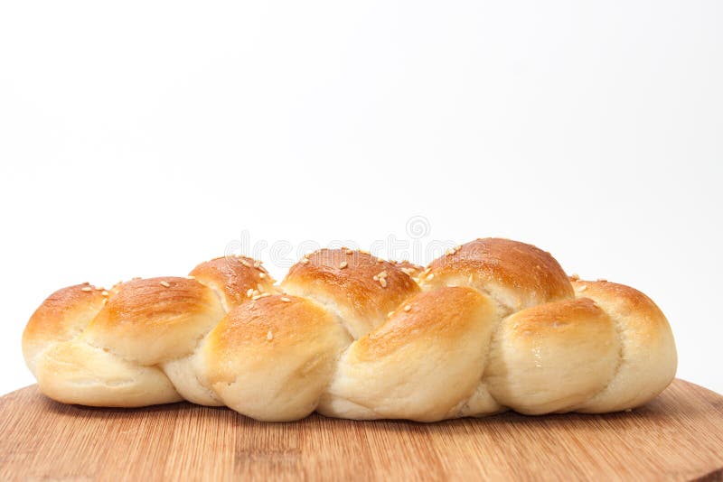 Braid from the Bakery on a Kitchen Wooden Board Stock Photo - Image of ...