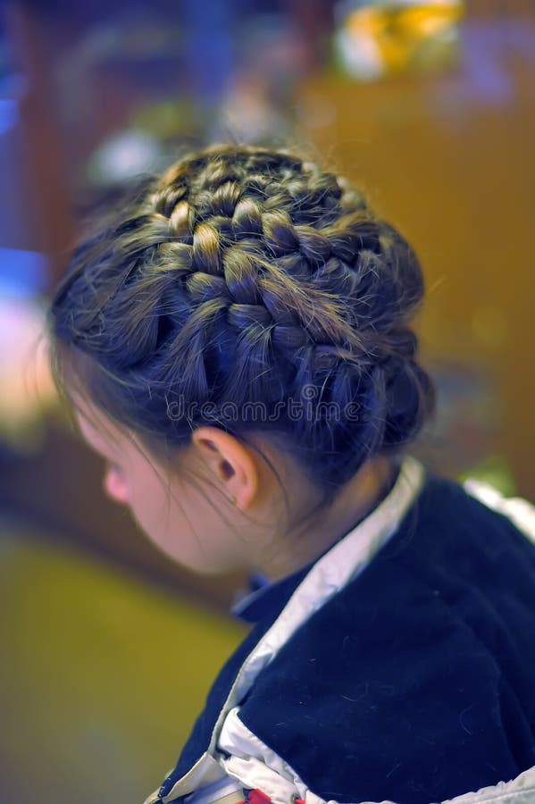 Braid braided circle stock photo. Image of cool, brunette - 40798642