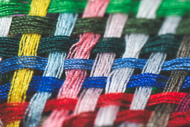 Braid of Colored Sewing Threads Stock Photo - Image of colored, braid ...