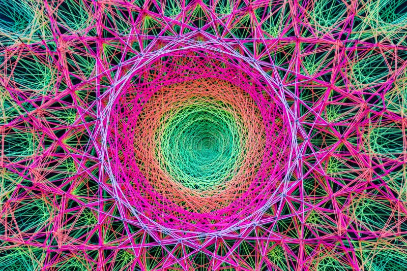 Braid with Colorful Strings, Folk Art. Stock Photo - Image of yellow ...