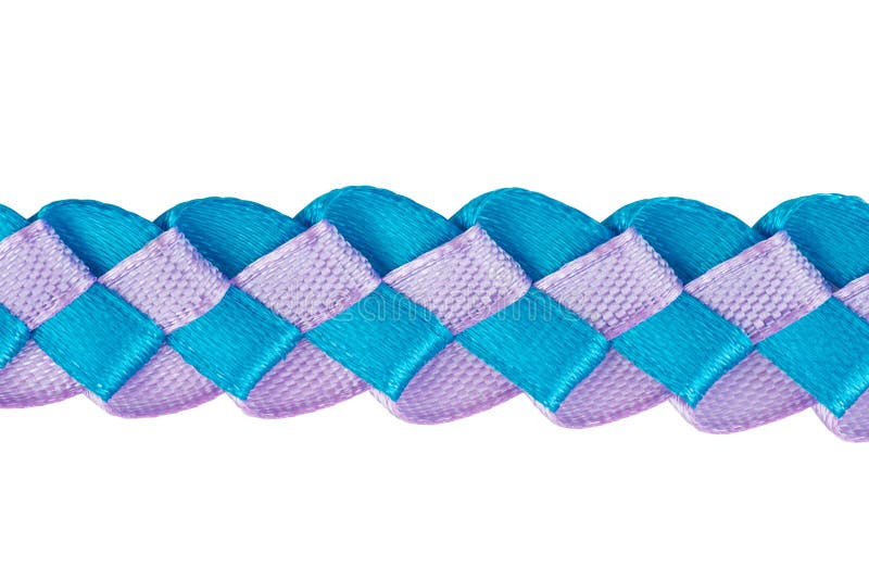 Braid ribbons on a white stock photo. Image of braiding - 152524248