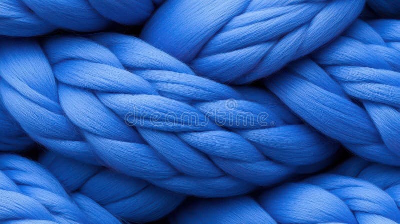 Braided Blue Yarn Texture stock illustration. Illustration of decor ...