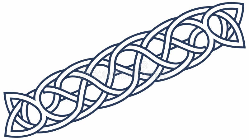 Braided Celtic Knot Band, Decorative Pattern, Vector Design Generative ...