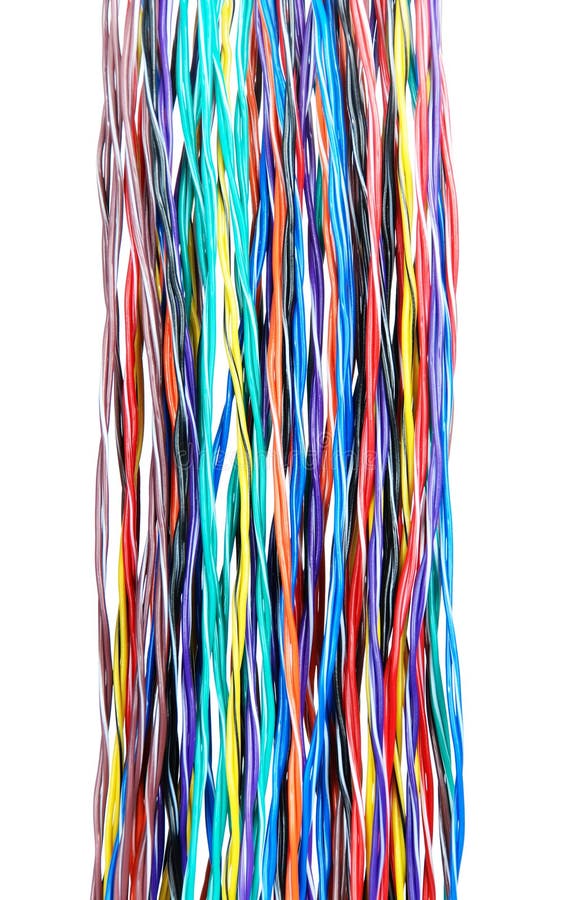 The Braided Color Computer Cable Stock Photo - Image of texture ...