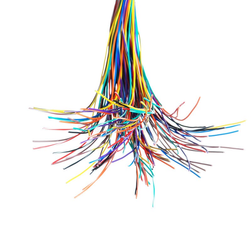 The Braided Color Computer Cable Stock Photo - Image of texture ...