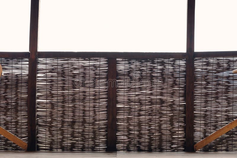 A braided fence stock photo. Image of material, balcony - 133958604