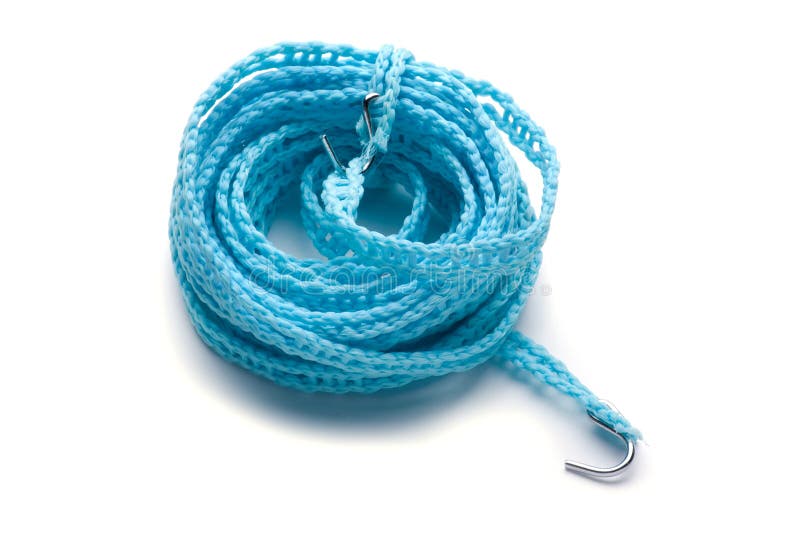 Braided plastic rope stock image. Image of strong, plastic - 18718999