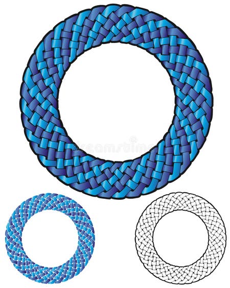 Braided ring border stock vector. Illustration of interlaced - 29582596