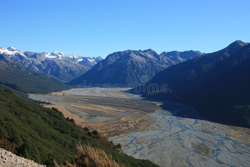 Braided River stock photo. Image of park, rock, valley - 14873938