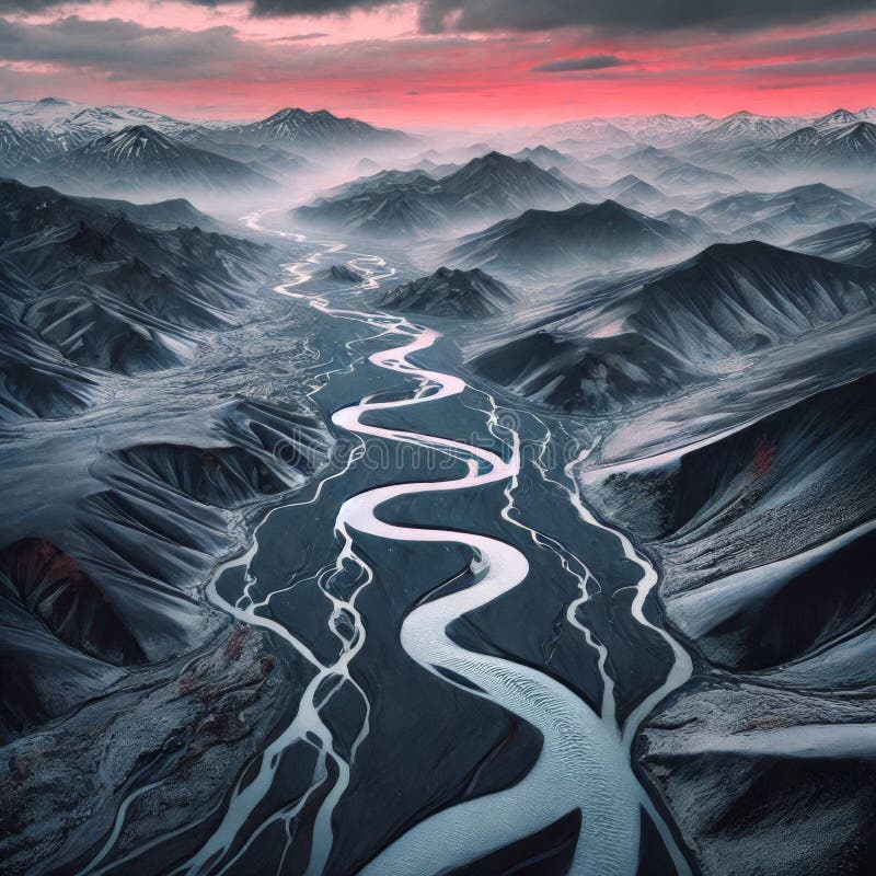 Braided River Stock Illustrations – 220 Braided River Stock ...