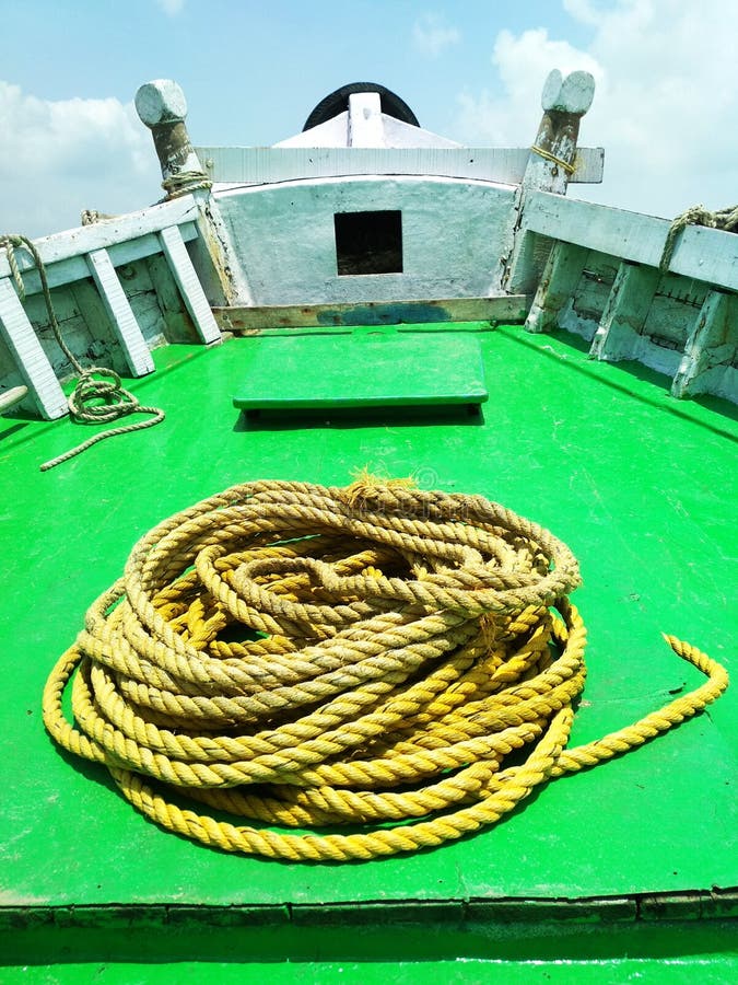Braided Rope of a Boat stock image. Image of rope, boat - 158080839