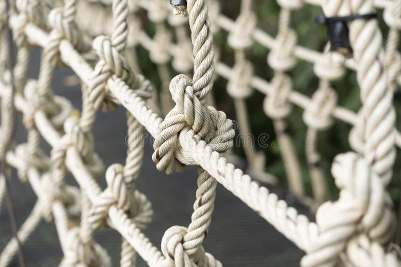 Braided rope into a bridge stock image. Image of crossing - 207295877