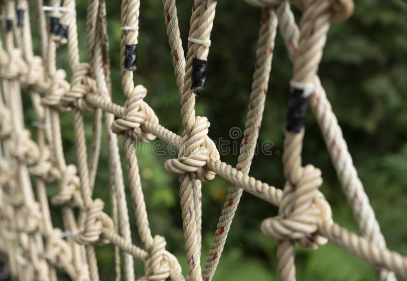 Braided rope into a bridge stock image. Image of bridge - 207296019