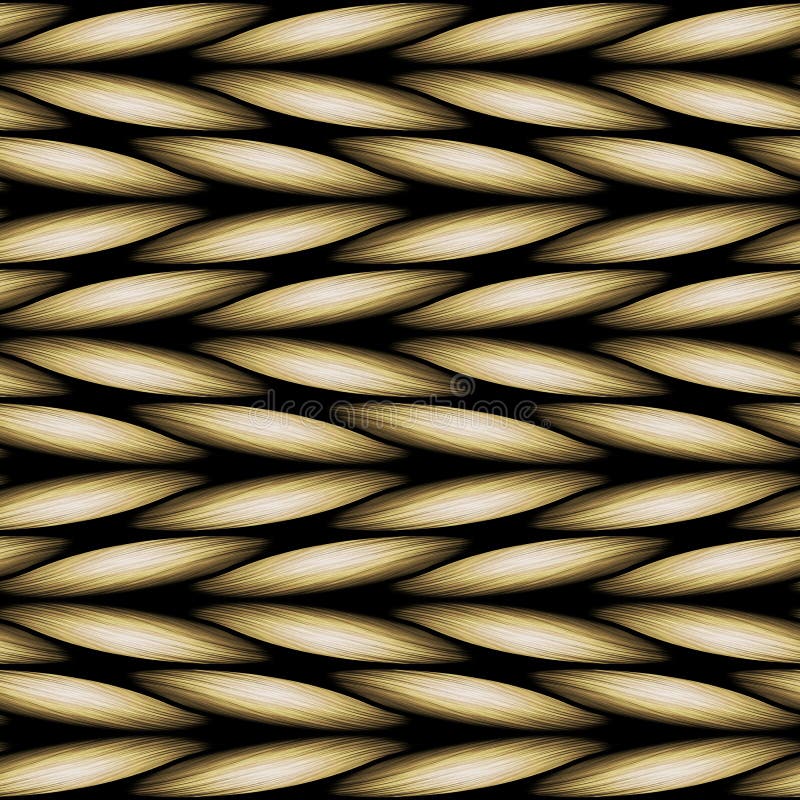 Braided Rope Lines Seamless Pattern Stock Illustration - Illustration ...